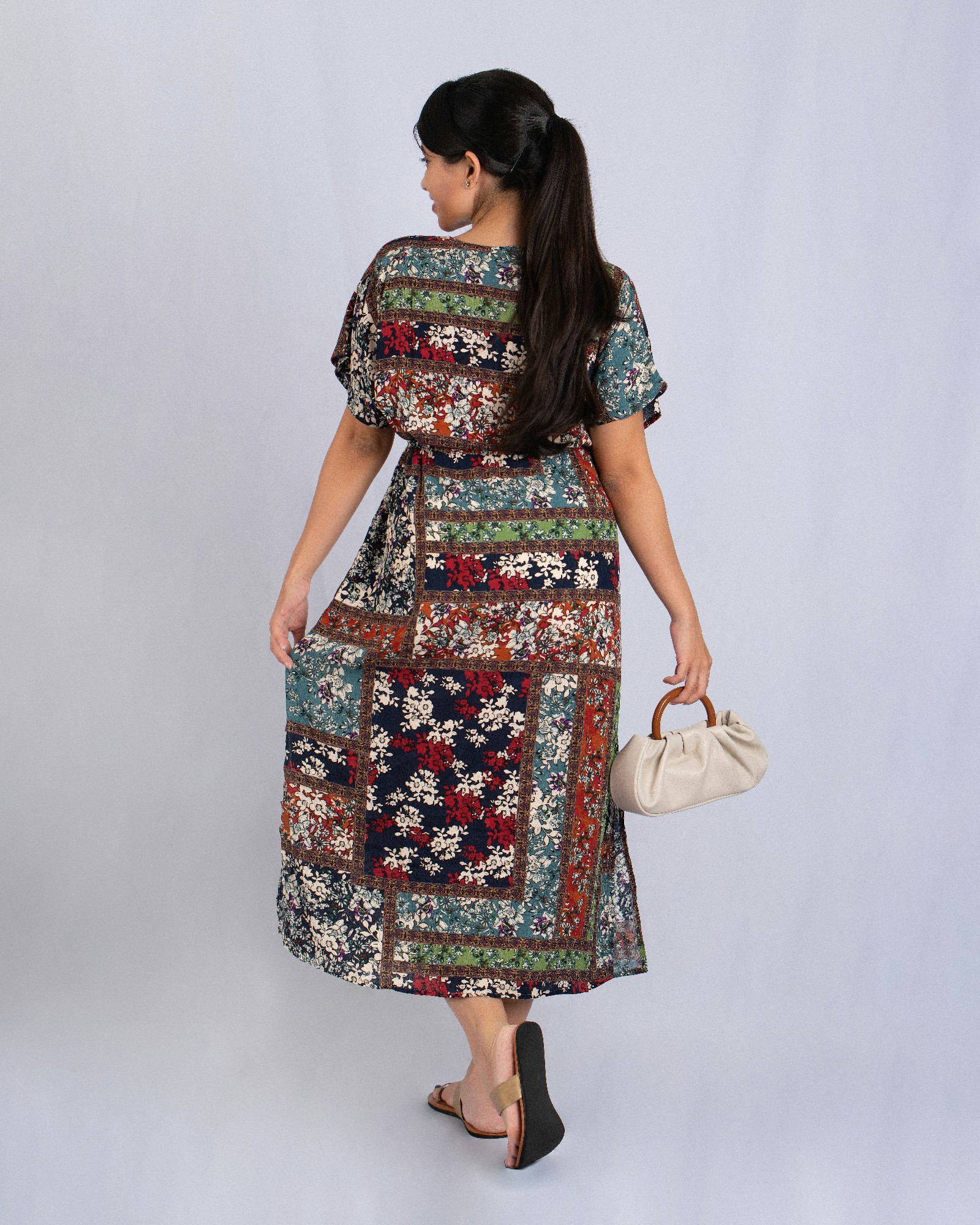 Detailed Midi Dress - Ellcee Clothing