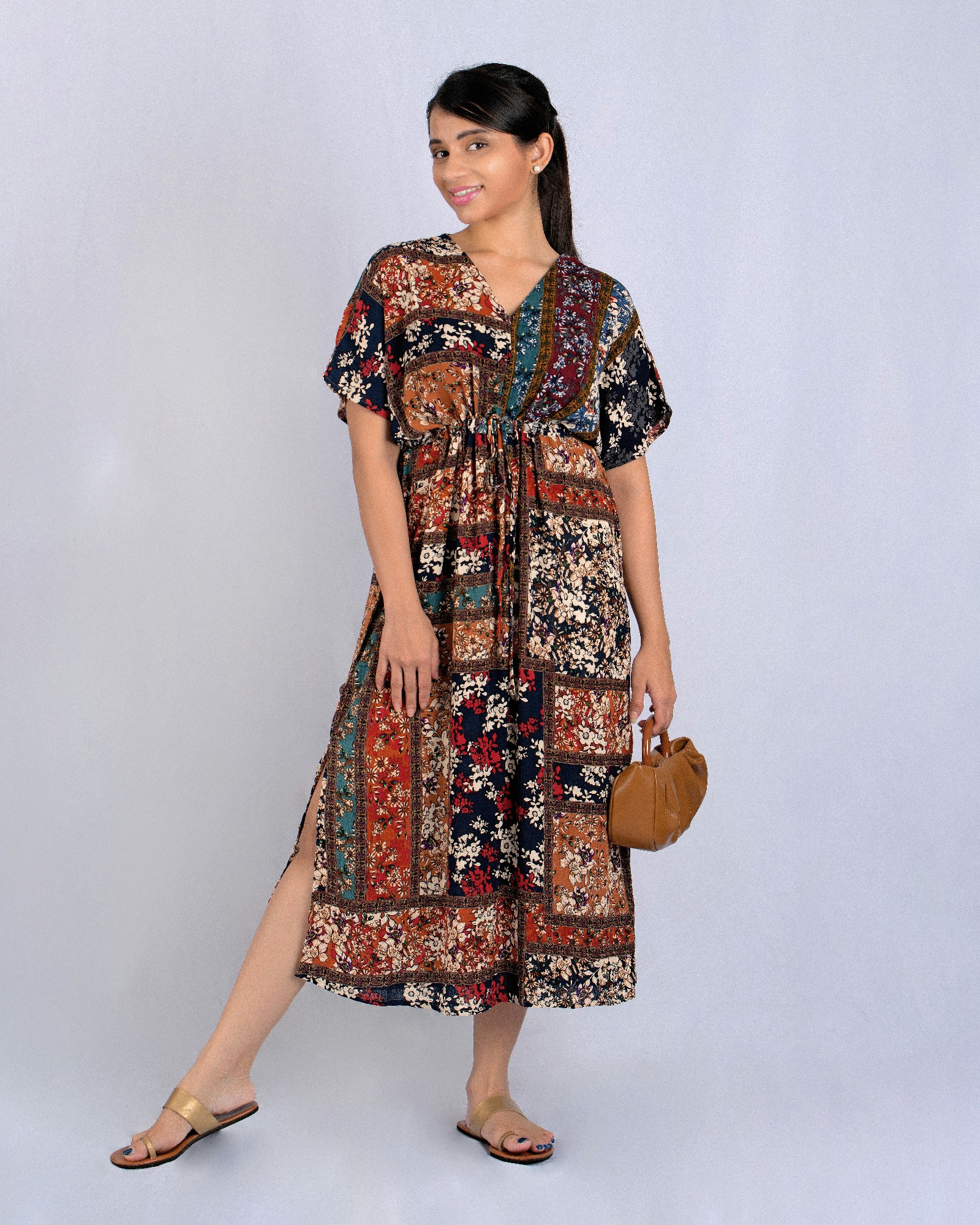 Detailed Midi Dress - Ellcee Clothing